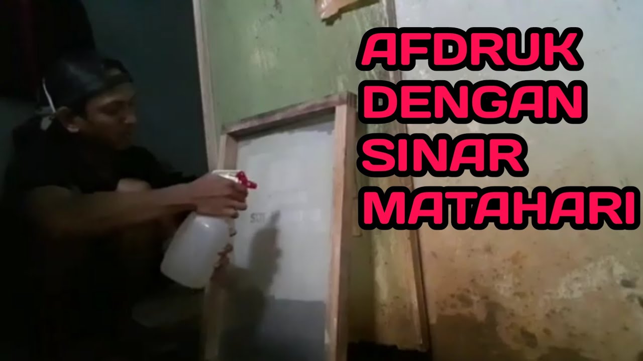 BELAJAR SABLON MEMBUAT FILM SABLON MANUAL|| cara afdruk screen - YouTube