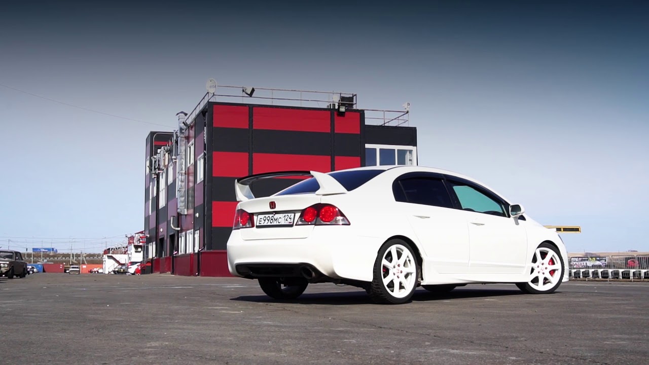 Honda Civic Type r FD2, K20A turbo 566 hp, Krasnoyarsk - YouTube