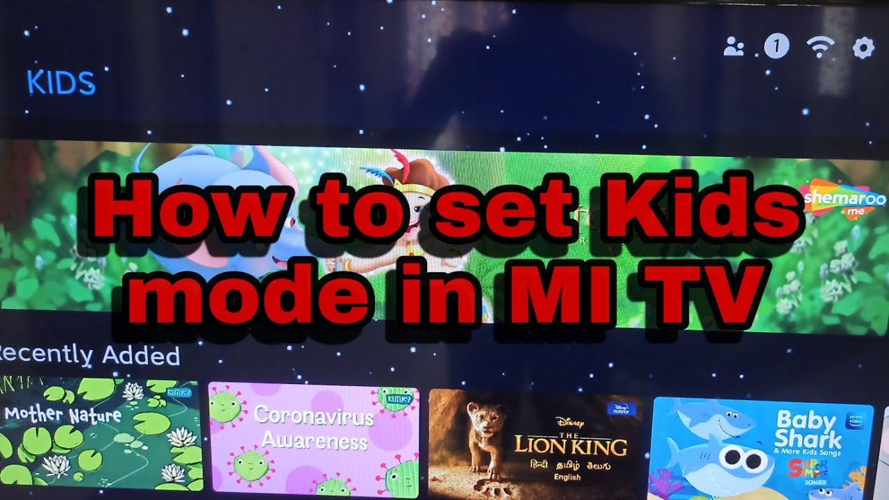 How to set Kids mode in MI TV in Tamil||Kids mode in MI TV||In tamil ...