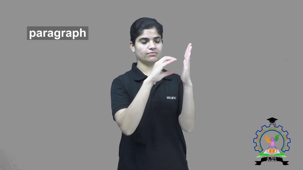 paragraph (sign 2) - YouTube