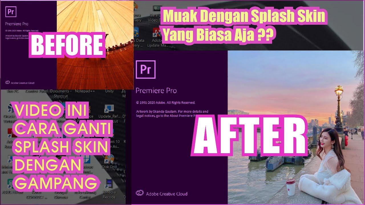 Cara ganti splash screen adobe premiere pro 2020, biar gak bosan sama ...