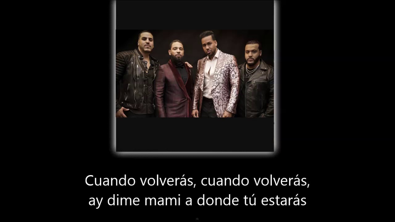 Aventura - Cuando volverás [Live Acoustic] (lyric - letra) - YouTube