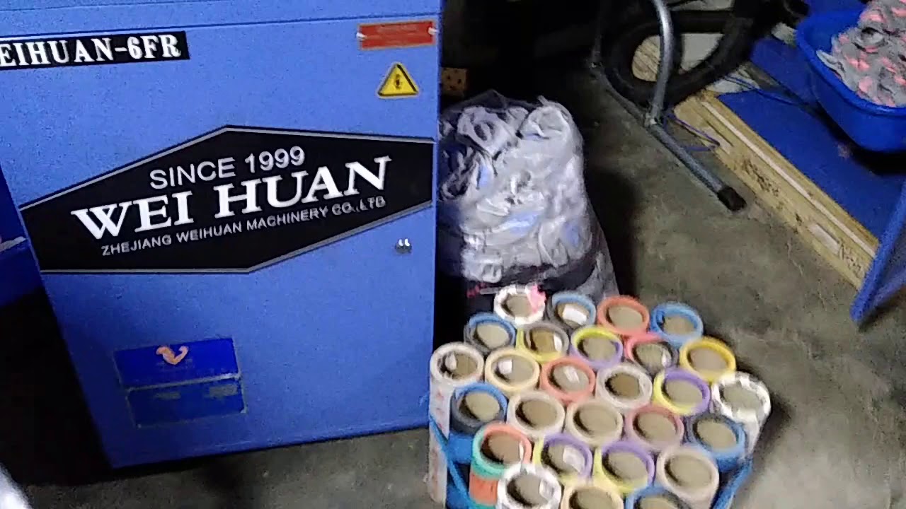 WEI HUAN-6FR PROCESO DE FABRICACIÓN DE MEDIAS. - YouTube