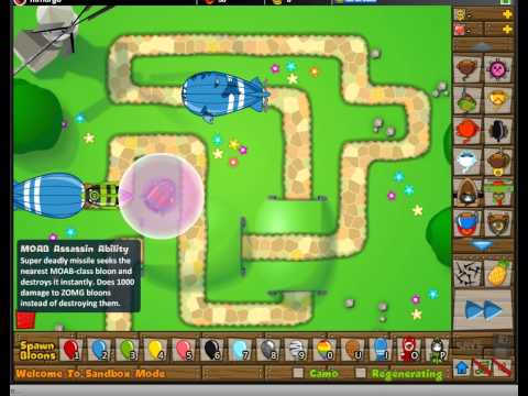 Bloons Tower Defense 5- TIer 4 Upgrades for Bomb Tower and Glue Gunner ...