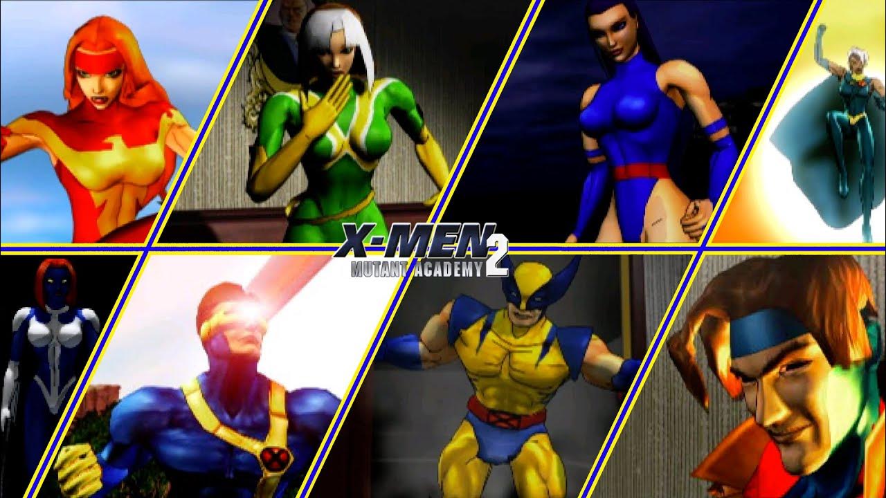 X-Men Mutant Academy 2 - All Character Endings and Intro - YouTube