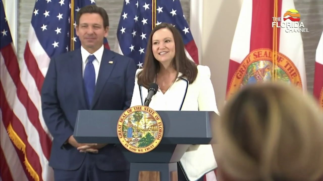 Gov. DeSantis introduces Florida Attorney General Ashley Moody as ...