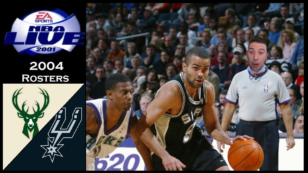 (2004) Spurs vs Bucks - NBA Live 2001 Modded - YouTube