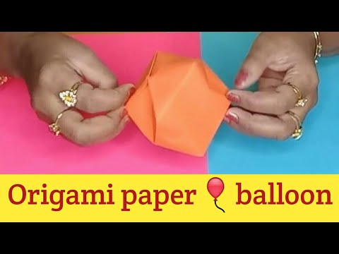 Origami paper🎈 balloon / How to make a paper ball / Diy paper balloon ...