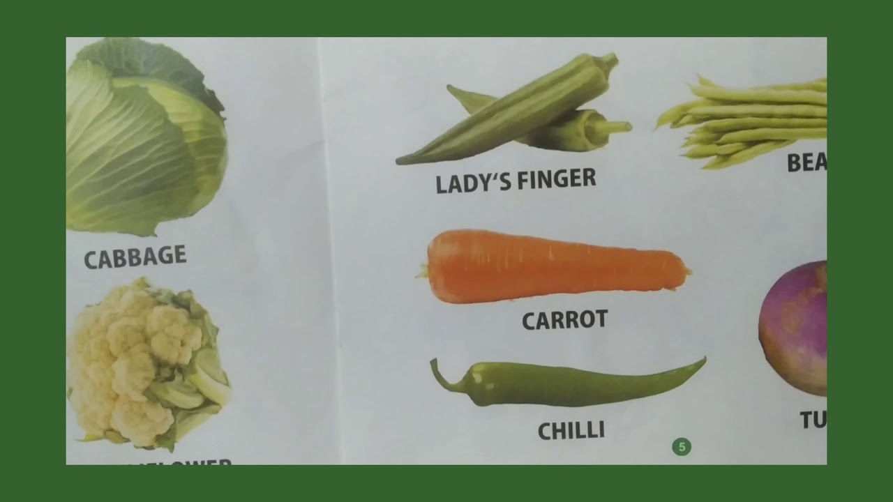 Vegetables name Learning with little toddler - YouTube