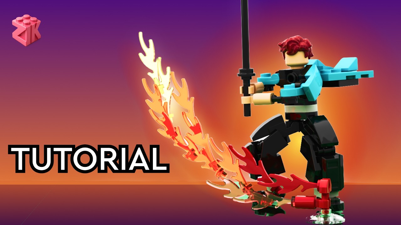 Building LEGO Tanjiro Demon Slayer! (Tutorial) - YouTube
