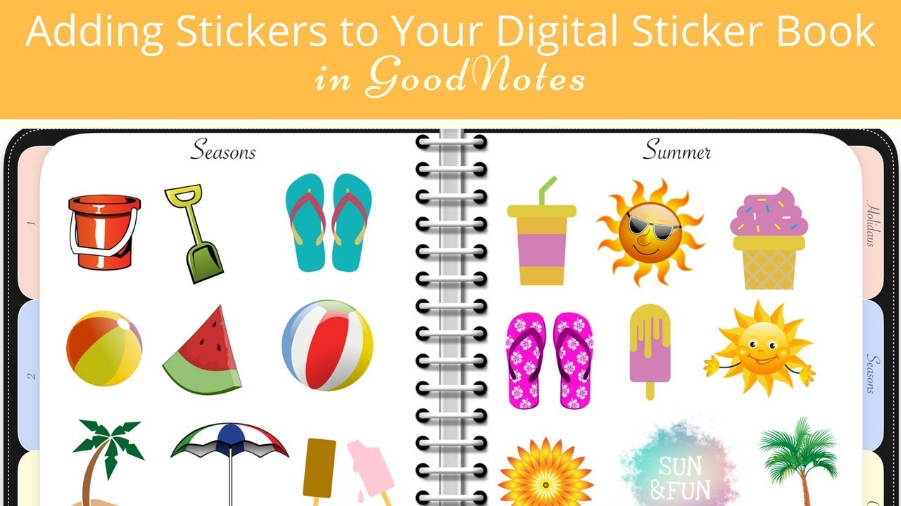 How To Add Stickers To Your Digital Sticker Book In GoodNotes YouTube How To Add Stickers To Your Digital Sticker Book In GoodNotes YouTube