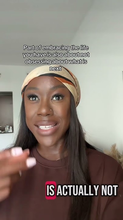 Embracing the life you have can start with stop worrying about tomorrow #fyp - YouTube