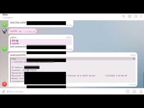 MalDev :: Python RAT w/ Telegram C2 (Based on PySilon) [tgc2] - YouTube