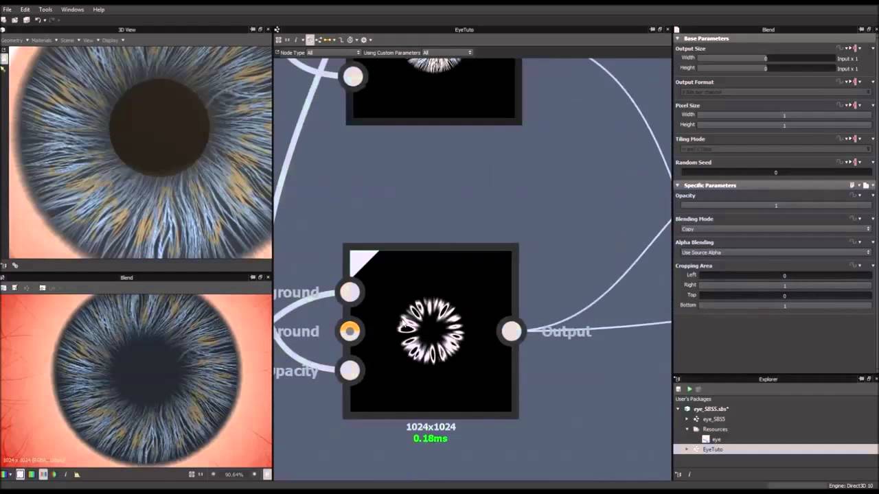 Procedural Eye Tutorial part 03 (Substance Designer 5) - YouTube