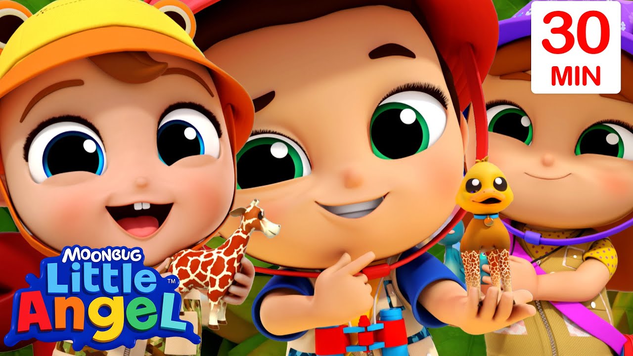 Animal Combo Singalong | Little Angel | Melody Time: Moonbug Kids Songs ...