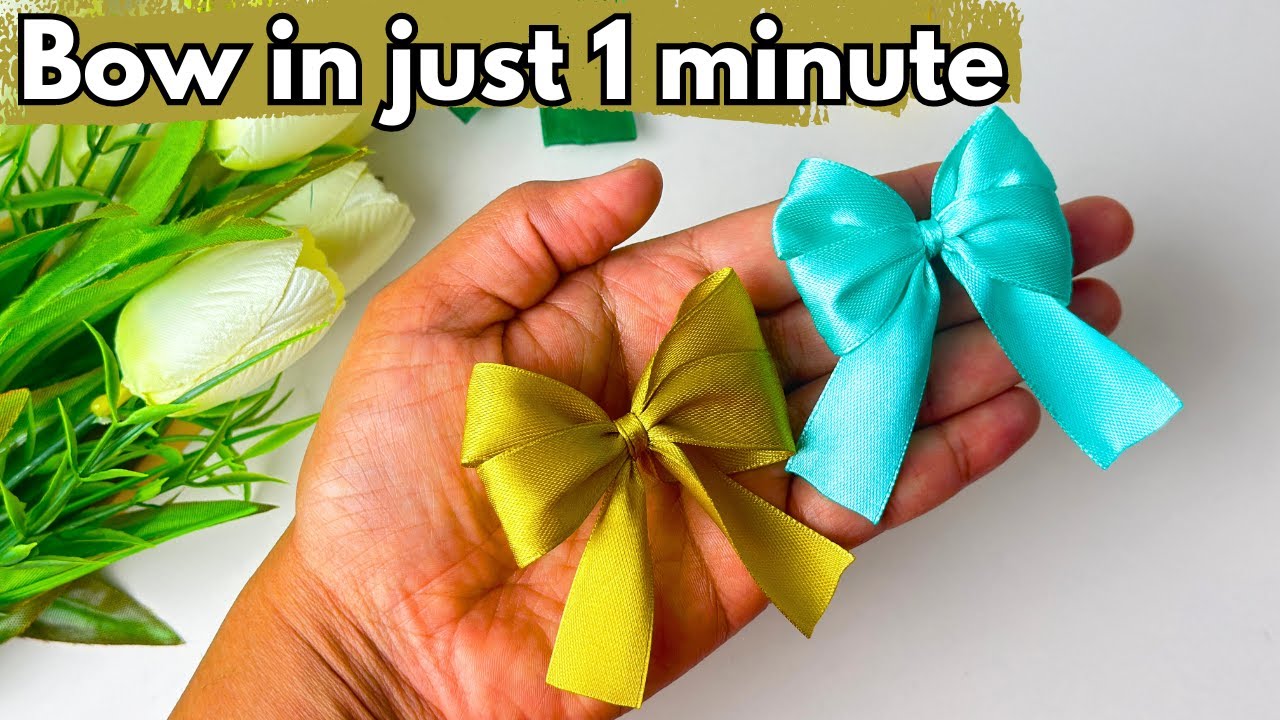 You Won't Believe How Easy It Is to Make Perfect Ribbon Bow! DIY Ribbon ...