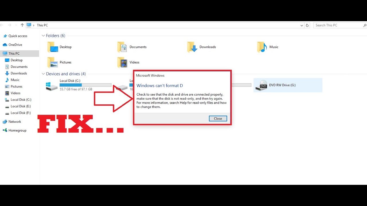 Force Format Any Corrupted USB/Hard Disk Using CMD l Windows can't ...