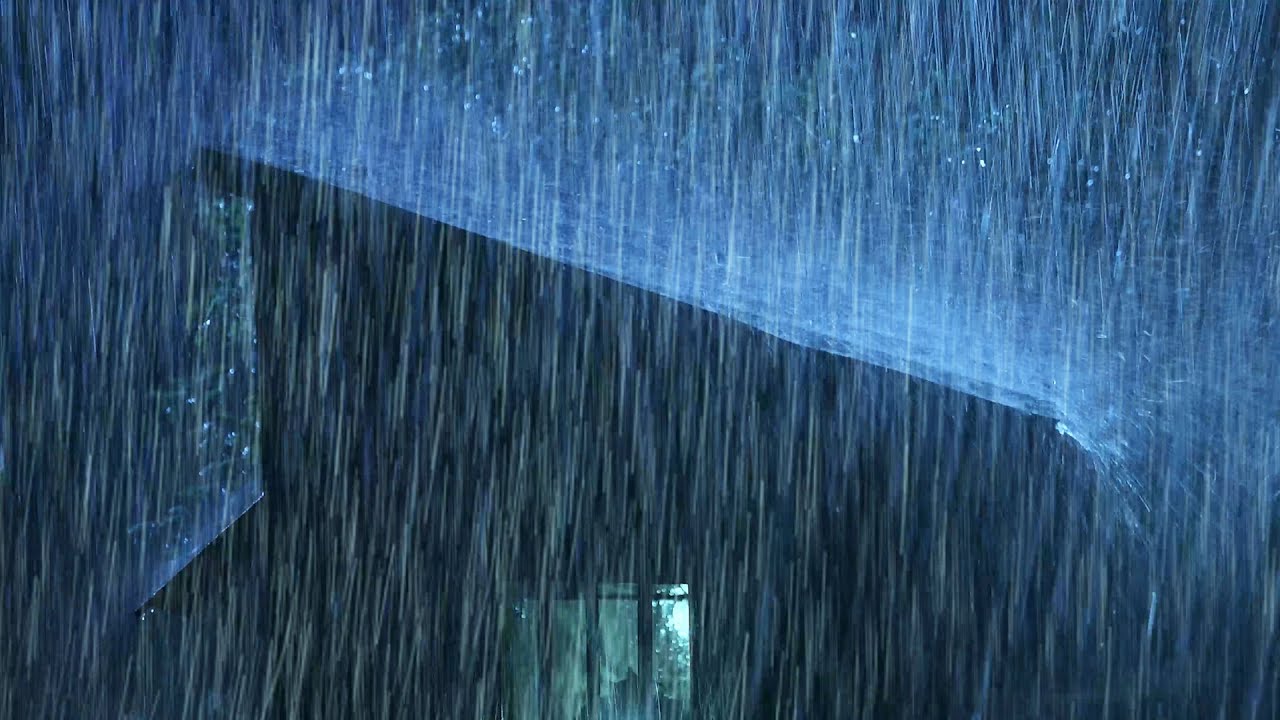 Real Rain & Thunderstorm at Night | Heavy Rain on Roof & Very Huge ...
