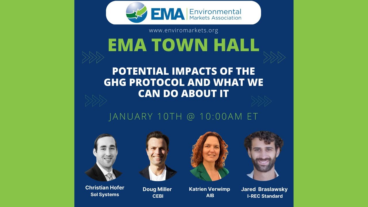 EMA Town Hall: Potential Impacts of the GHG Protocol and What We Can Do ...