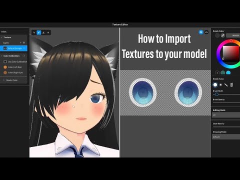 How to Import textures to your Vroid model part 3 Final - YouTube
