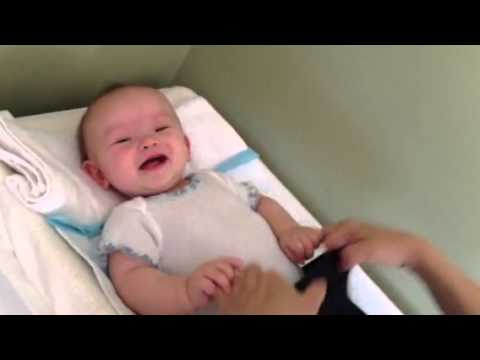 Baby cracking up - YouTube