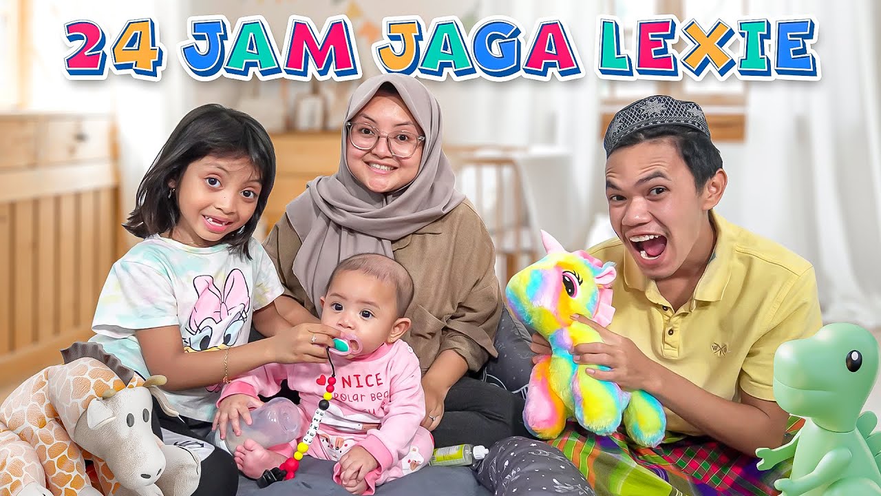24 JAM LEIKA JAGAIN ADEK BAYI LEXIE 😍 CHALLENGE LEIKA & TOMPEL NGURUSIN ADIK BAYI LEXIE - YouTube