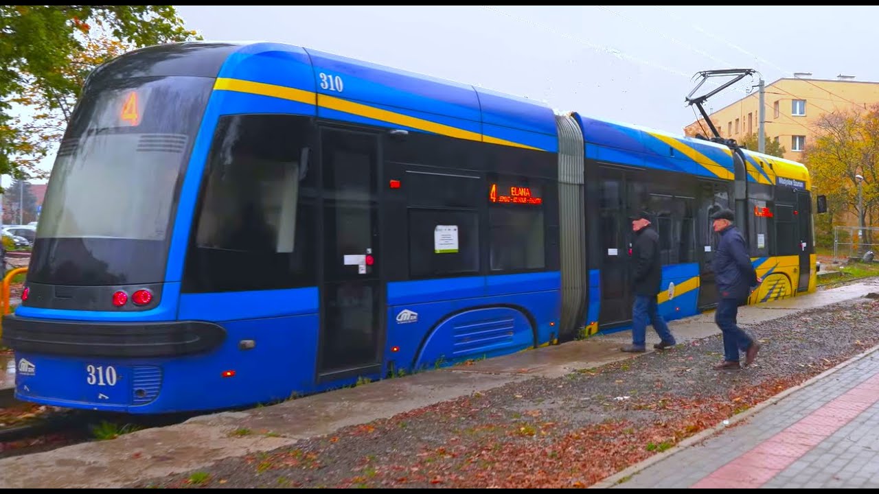 Poland, Toruń, tram 4 ride from Świętopełka to Warneńczyka - YouTube
