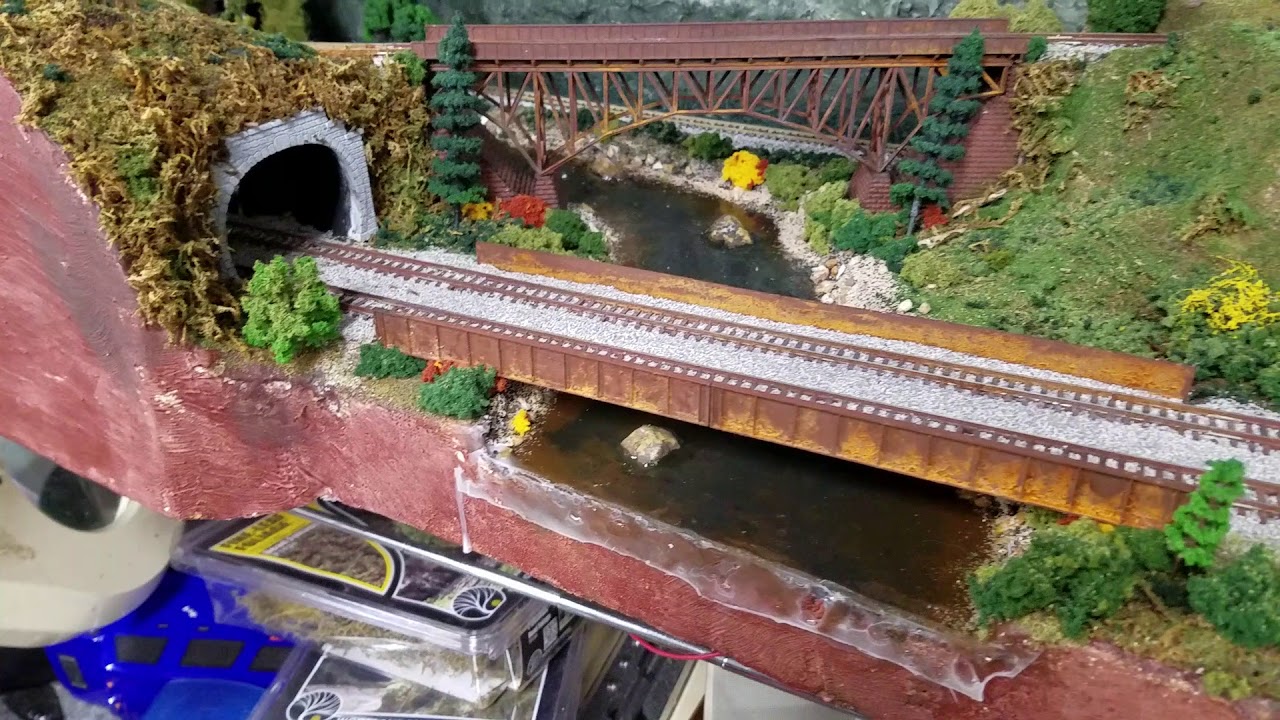 N scale shelf layout - YouTube