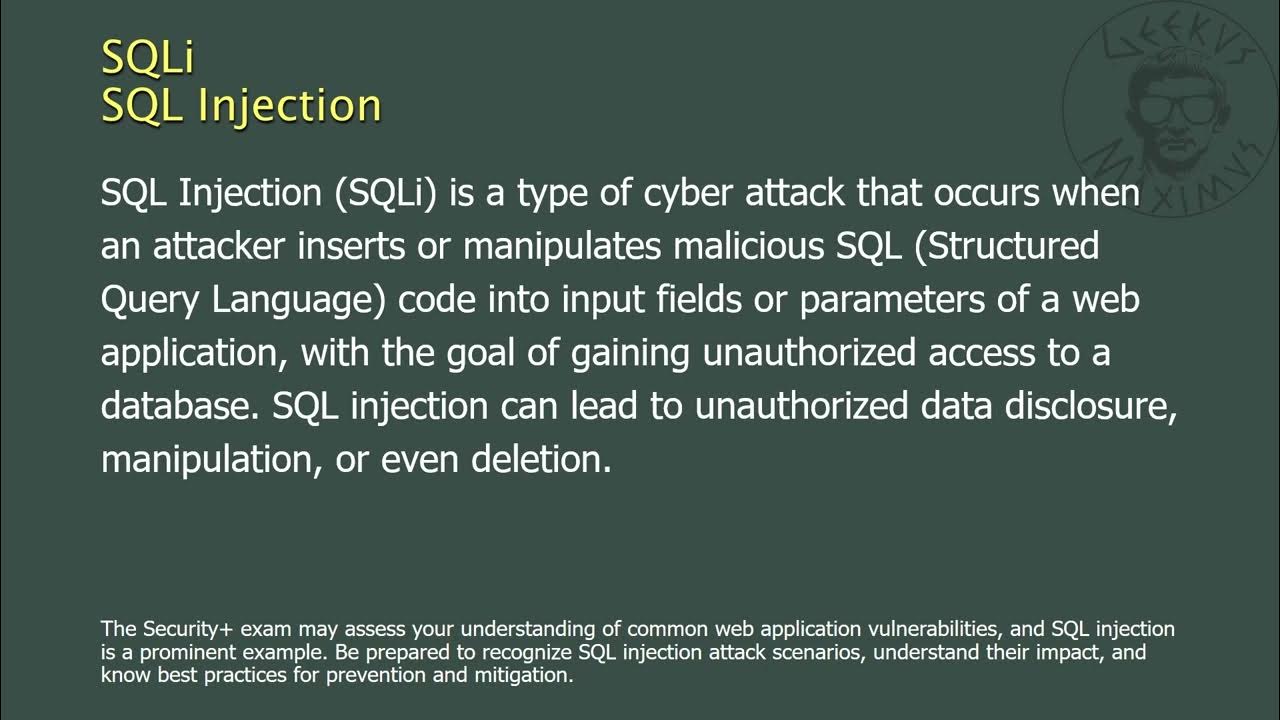 SQLi - SQL Injection - YouTube