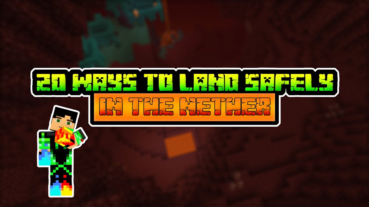 20 ways to land safely in the Nether in Minecraft survival - YouTube