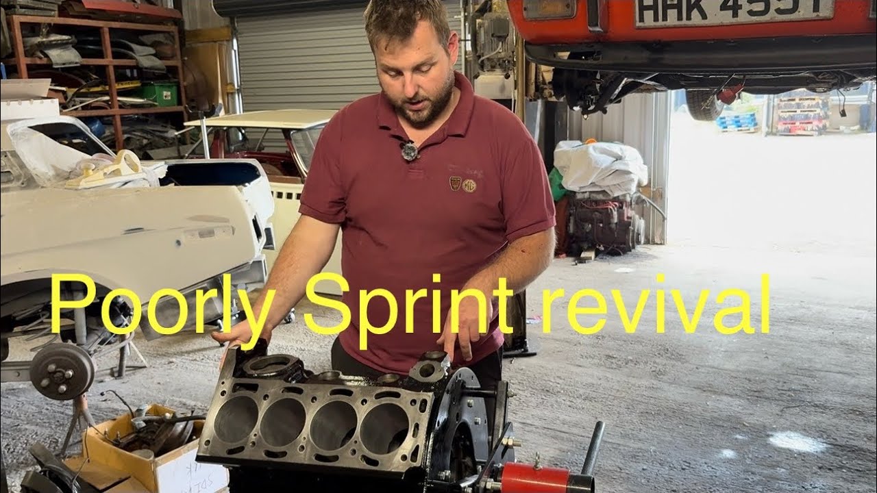 Dolomite Sprint engine rebuild & a leaky stag - YouTube
