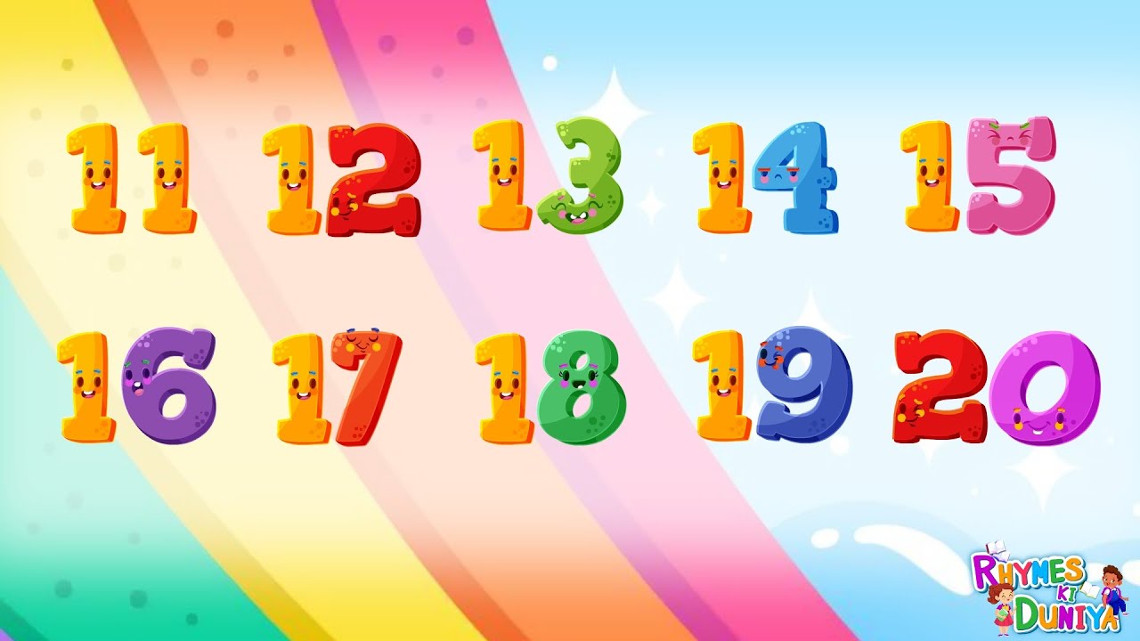 One two three, kids rhymes, 123 Numbers, 1 to 100 counting, learn to ...
