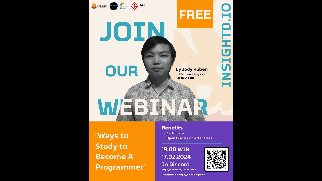 Ways of Study to Become A Programmer, Jody Ruben (INSIGHTD.IO Webinar, 17 Februari 2024) - YouTube