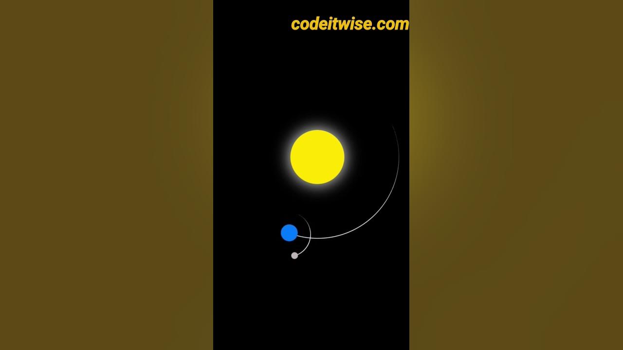 Solar System Using Html And Css Only 🤯😮 Webdevelopment Htmlcss Coding Youtube