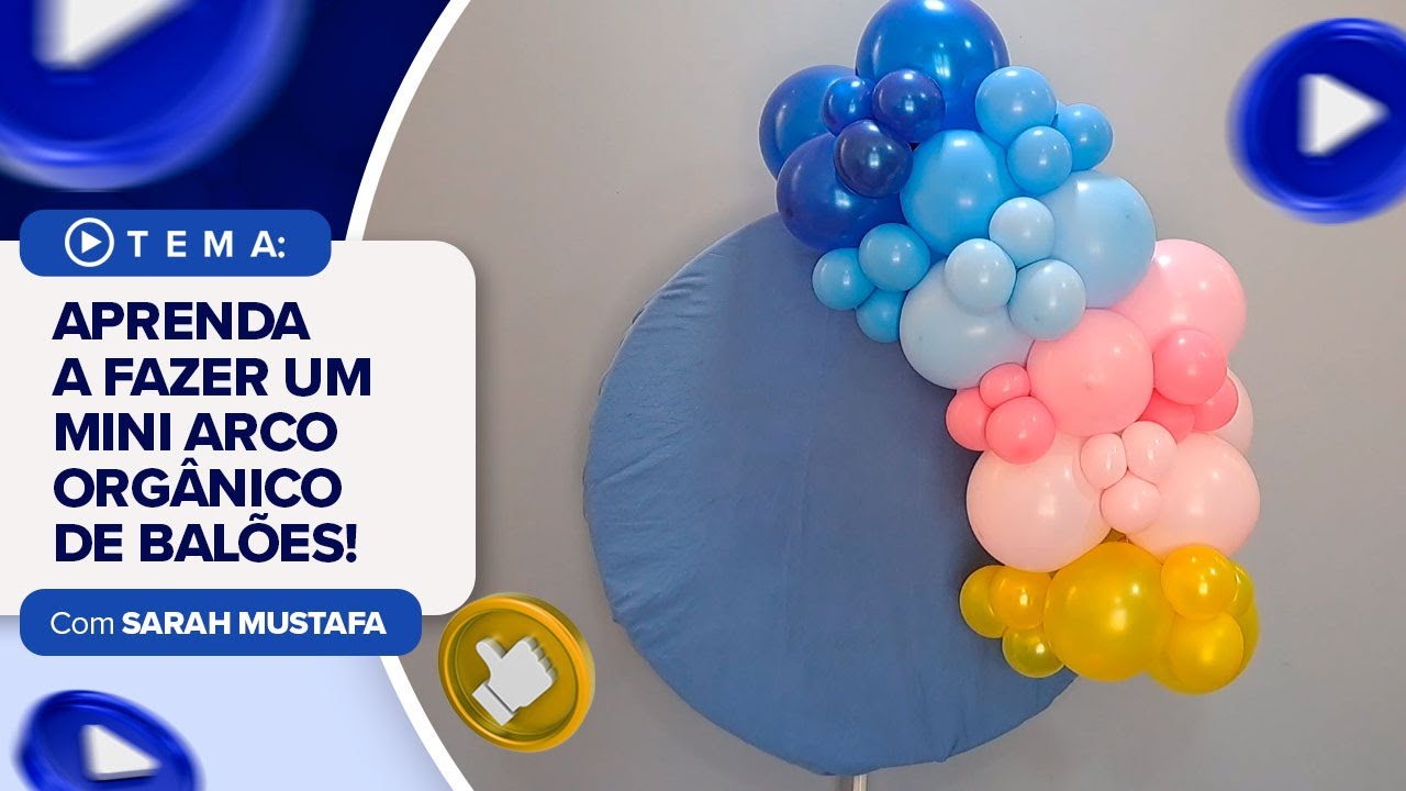 Festa Pequena: Aprenda a fazer um Mini Arco Orgânico de Balões | Balões ...