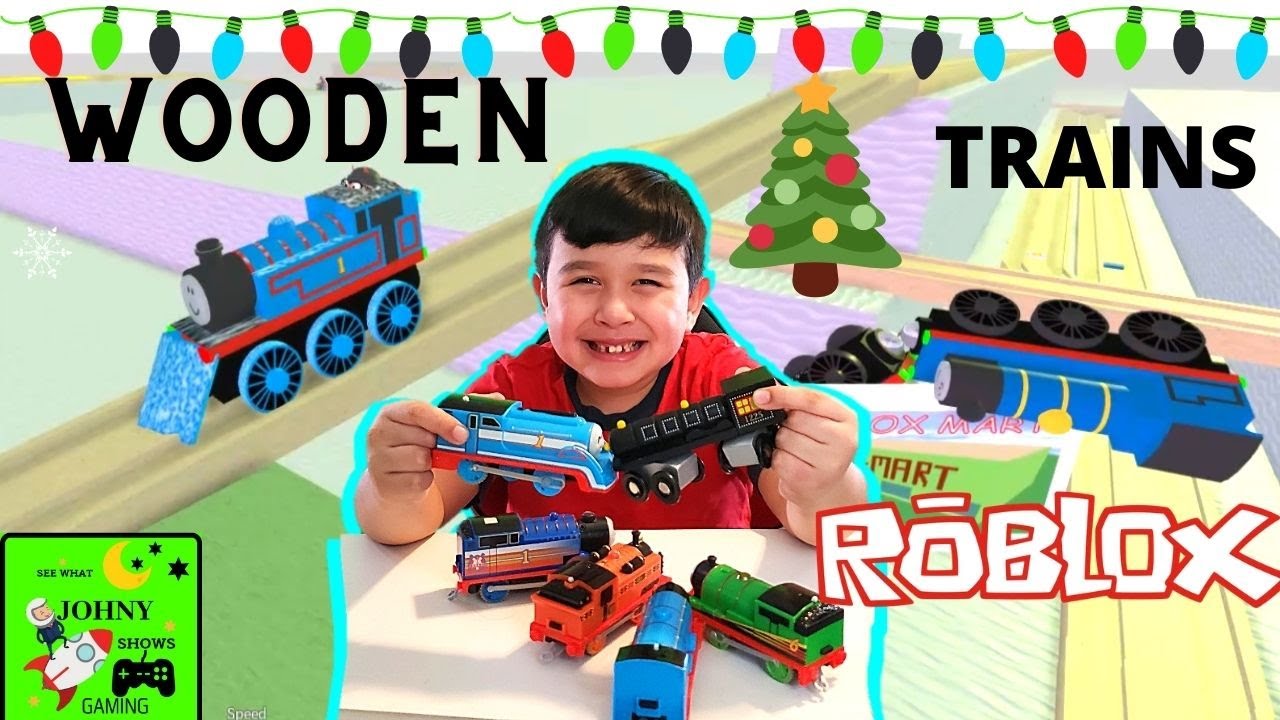 Johny Shows Plays Wooden Thomas Train Game Roblox Train Crash - YouTube