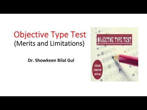 Objective Type Test- Merits and Limitations - YouTube