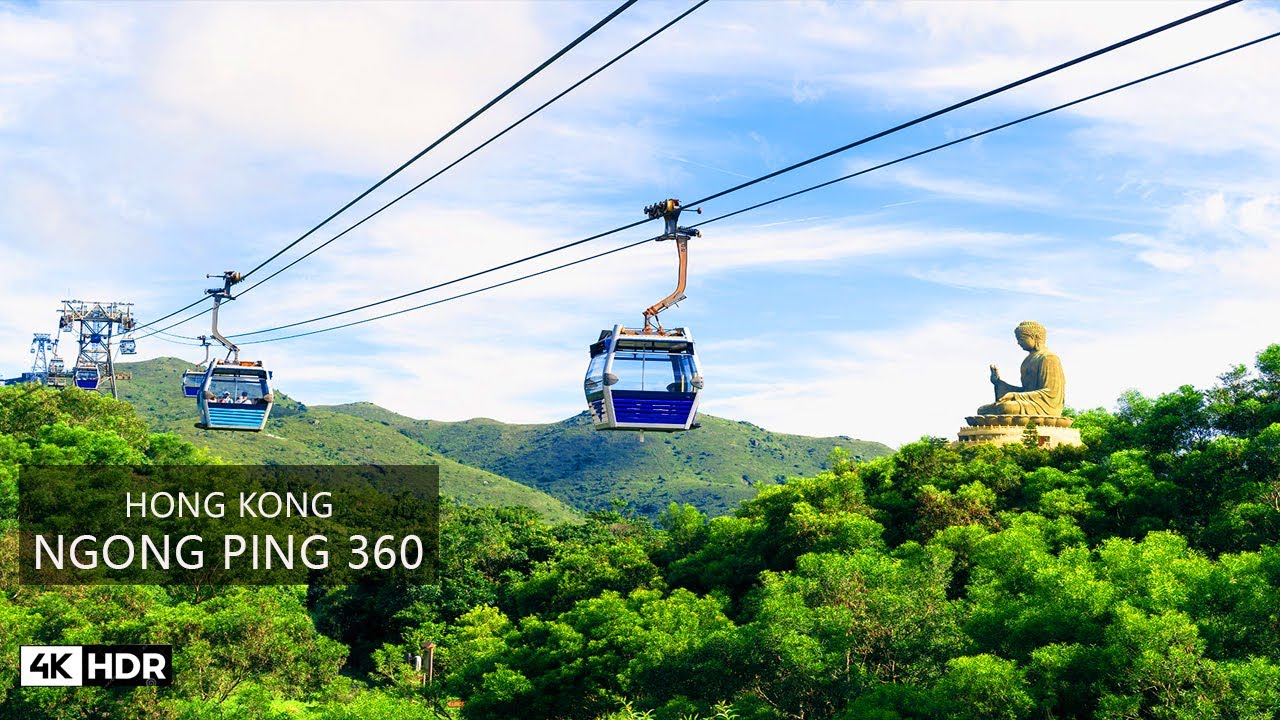 「4K」Hong Kong NGONG PING 360 CABLE CAR | 2023 香港昂坪360缆车 - YouTube