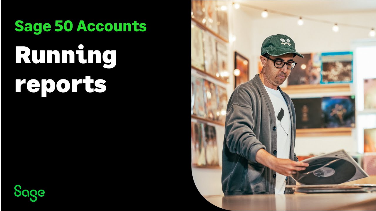 Sage 50 Accounts (UK) - Running reports - YouTube