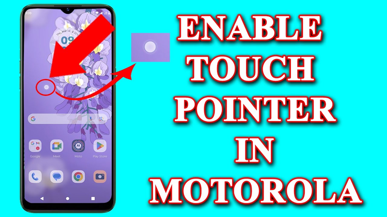 How to enable touch pointer in Motorola - YouTube