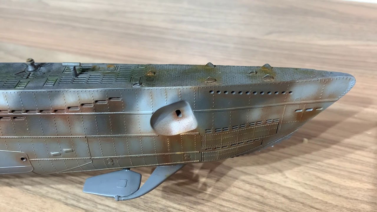 1/72 Revell U Boat part 2 - YouTube