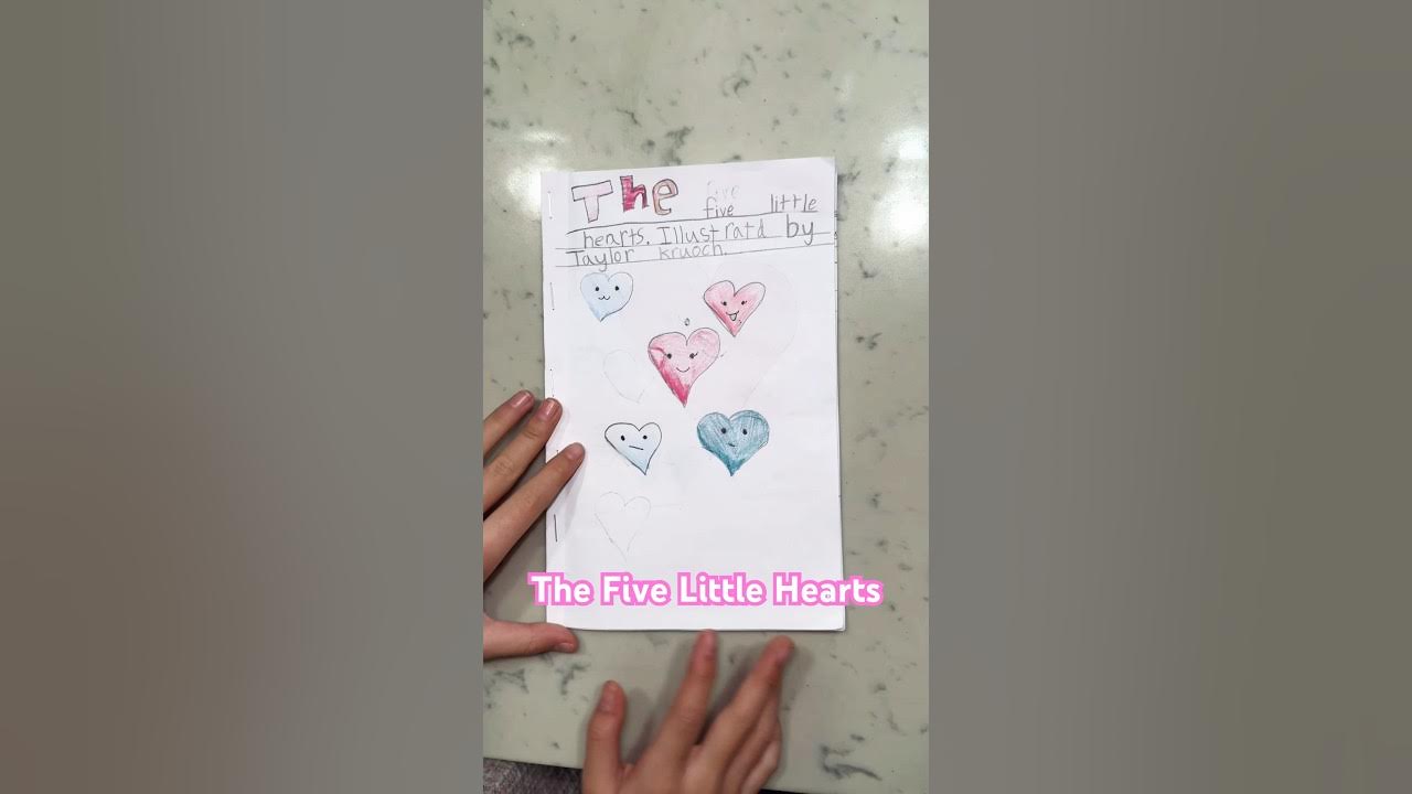 I made this book called “The Five Little Hearts” ️🤍💙🩷💜 #valentinesday # ...