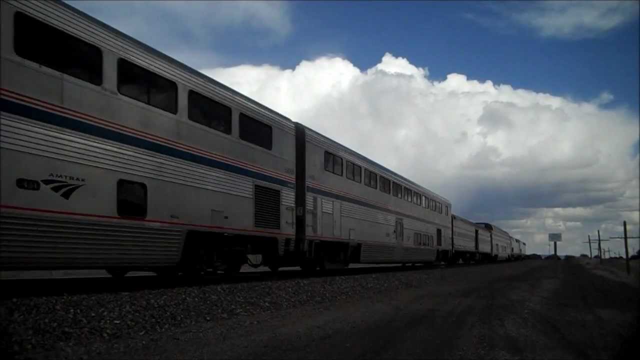 Amtrak's Southwest Chief with Ocean View Dome Car and Private Cars ...
