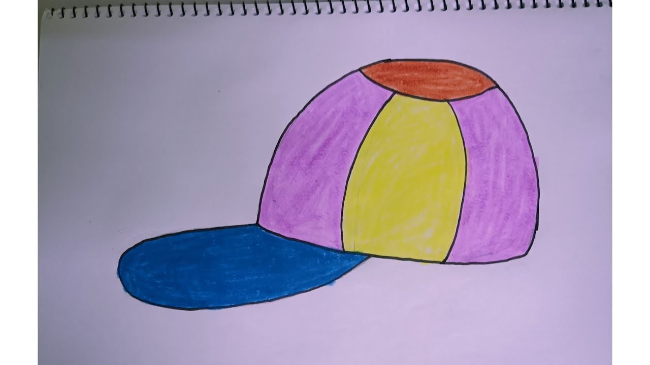 How to Drow a Cap / Easy Cap Drowing and colour.. - YouTube