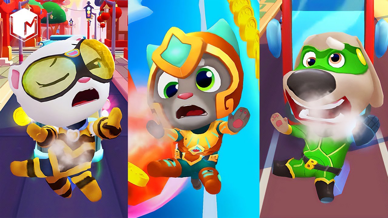 Talking Tom Hero Dash - All Best Funny Fails & Falls Moments ...