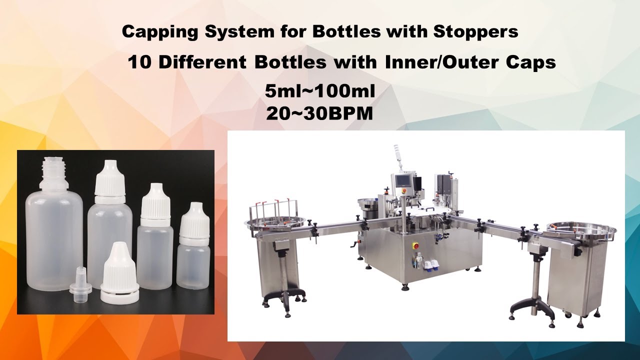 Capping System with Torque Control for 8 Different Sized Bottles (#298 ...