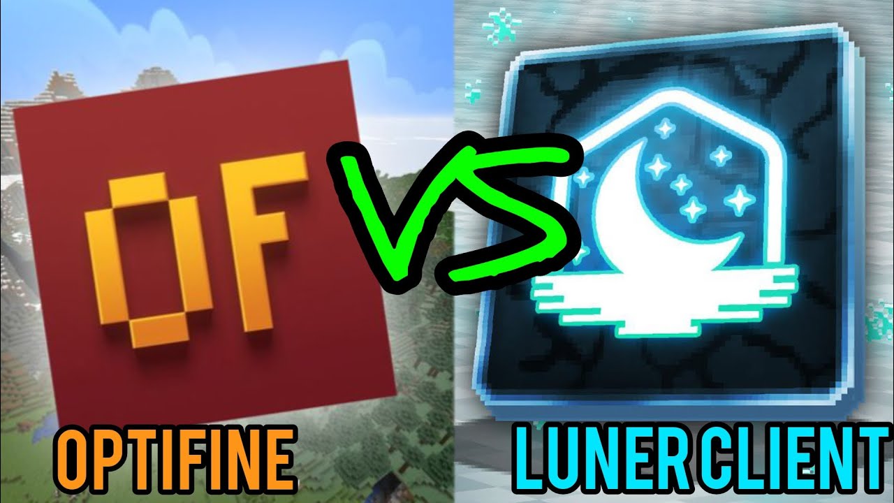 OPTIFINE VS LUNER CLIENT in pojav louncher | • #vs - YouTube
