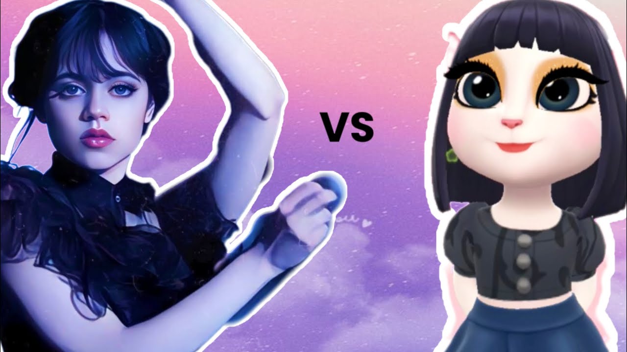 My talking Angela 2 / Wednesday / Cosplay / trending - YouTube