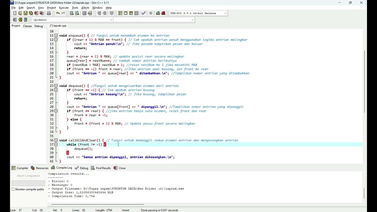 Struktur data circular queue by Rifqi Khumaidi - YouTube