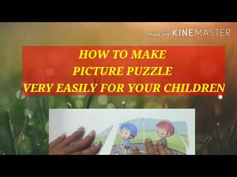 How to make Picture Puzzles for Children | Making Picture Puzzles for ...